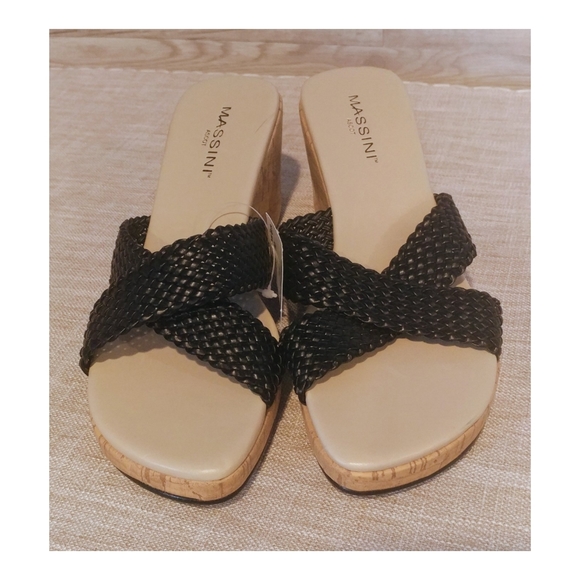 Massini | Shoes | Nwt Womens Massimo Ascot Wedge Sandals 75 | Poshmark